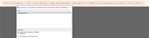 Lyx External Program Error Where To Check The Logs Tex Latex