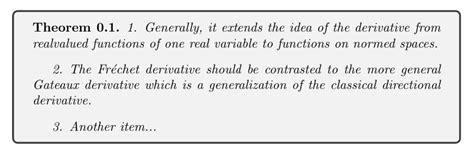 Tcolorbox Keytheorems Enumerate Inside Theorem With Wrap Box Tex