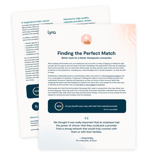 finding the perfect match lyra health