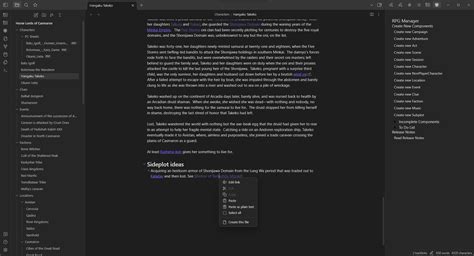 FEATURE Create RPG Manager Formatted Note From Right Clicking A Broken Link Issue
