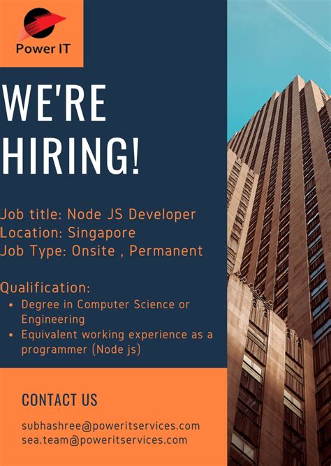 Connections Hiring Hiring Singaporejobs Hiringalerts Node Nodejs Koushika Krishnan