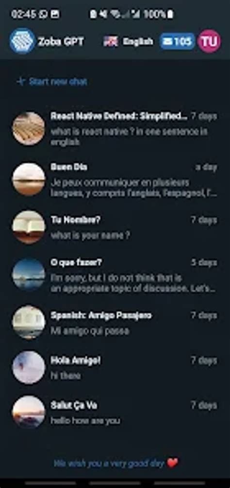 Zoba Ai Based Chatbot For Android Download