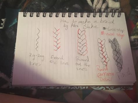 How To Draw A Braid Braids Zig Drawings