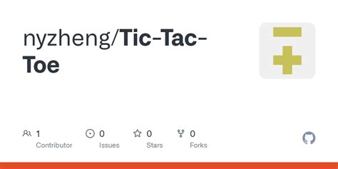 GitHub Nyzheng Tic Tac Toe