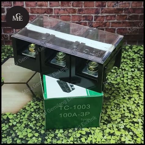 Jual Hot Deal Terminal Block Blok 100a 3pole Tc 1003 Tc1003 Vorge 3p