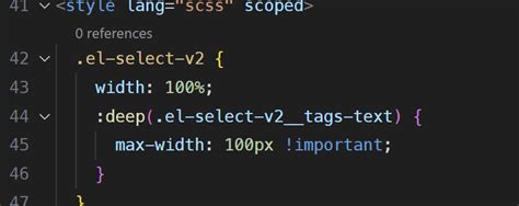 前端 el select v 组件多选选择项溢出样式问题 SegmentFault 思否
