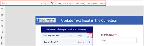 how to add text input to power apps collection enjoy sharepoint