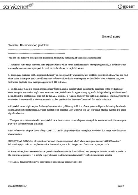 INDESIT IWSC4085EU Service Manual download, schematics, eeprom, repair ...