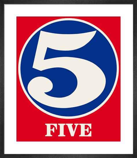 Five Poster By Robert Indiana King And Mcgaw