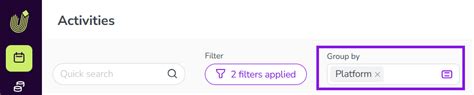 Filtering And Grouping Activities