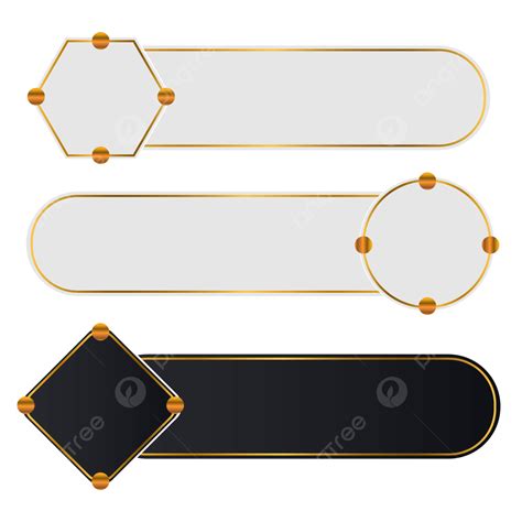 Luxury Golden Banner Vector Art PNG Golden Set Arabic Islamic Banner Luxury Frame Shape For