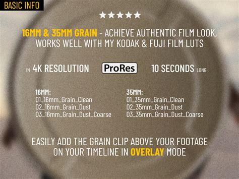 Film Grain Overlays For Vintage Texture Of Analog Grain Of 16mm And 35mm