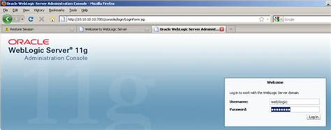 Installing The Oracle WebLogic Server Component Database Journal
