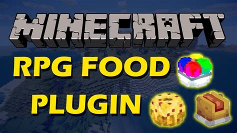 Create custom food and drink in Minecraft with RPG Food Plugin - YouTube