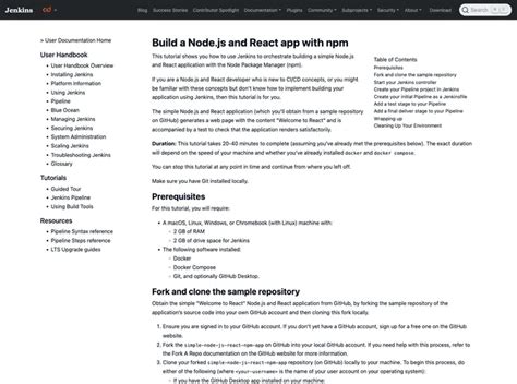 Simple Node Js React Npm App By Jenkins Docs A React Template Built At Lightspeed