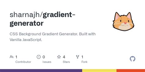 Github Sharnajhgradient Generator Css Background Gradient Generator Built With Vanilla