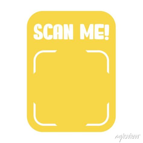 qr code frame with text scan me scan me frame qr code scan wall