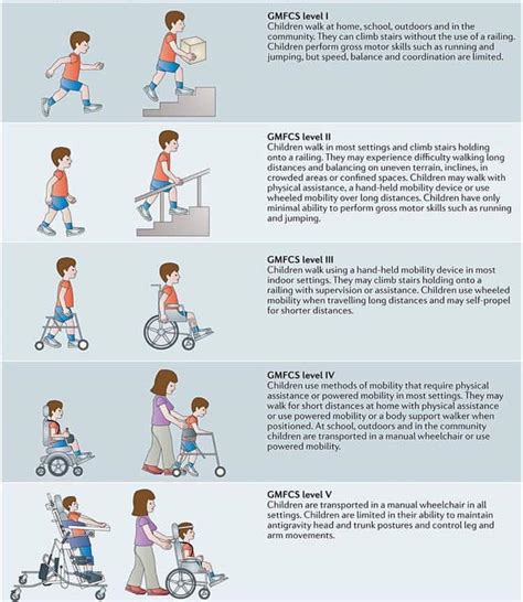 the gross motor function classification system 44 off