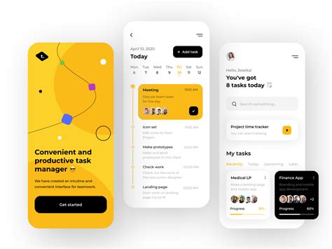 Task Manager Mobile App By Anastasia Golovko On Dribbble