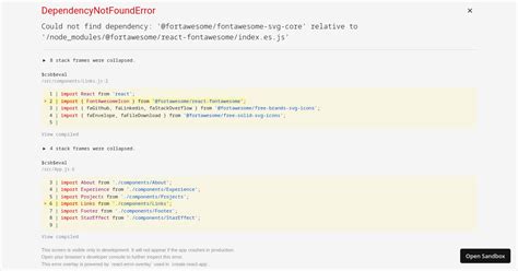 React Portfolio Codesandbox
