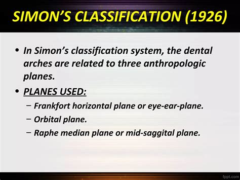 Classification Of Malocclusion Ppt