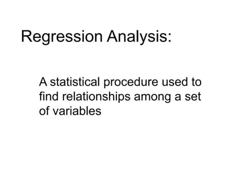 Regression Analysis Handout Methodology Part 1 Pptx