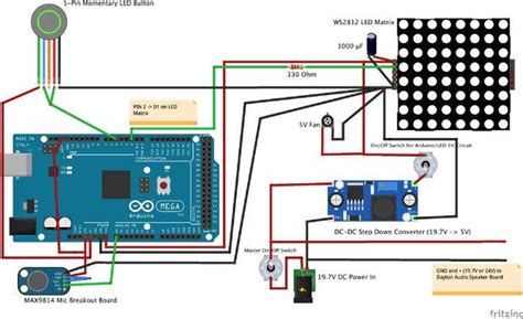 bluetooth speaker w music reactive led matrix arduino project hub