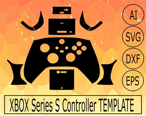 Xbox Series S Controller Skin Template Svg Ai Dxf Corel 57 Off