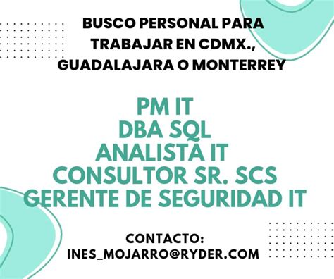 Pm Dba Sqlserver Seguridadti Inés Mojarro