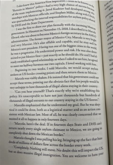 Mike Pompeo Confesó Que Marcelo Ebrard Aceptó El Polémico Trato “quédate En México” Y Pidió Que