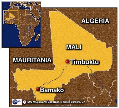 Map Of Africa Timbuktu