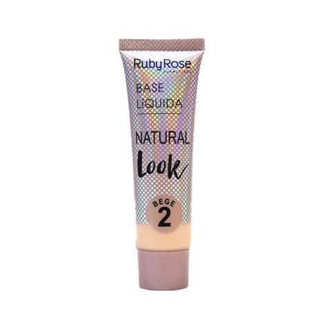 Base Liquida Natural Look Ruby Rose Bege 2 Shopee Brasil