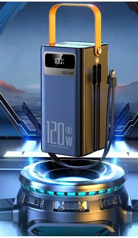 隔日到貨🚚大容量行動電源 戶外行充 自帶充電線 50000mah 出行電源 行動充 隨身充 户外電源 移動電源 蝦皮購物