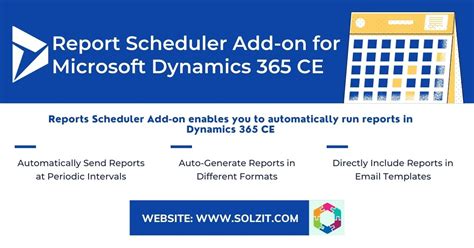 report scheduler for microsoft dynamics 365 crm soluzione