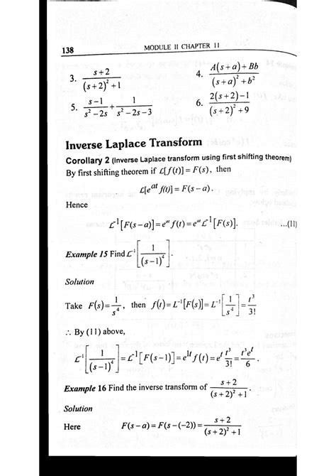 SOLUTION: Inverse laplace transform - Studypool