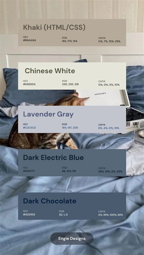 5 Color Pallet Covers Blue Aesthetic Themed 💙 Nel 2025 Palette Dei Colori Tavolozze Dei