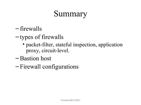Firewall And Its Configurations Ppt