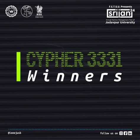 Srijan Jadavpur University On Linkedin Cypher3331winner Ieeejusb Srijantechfest
