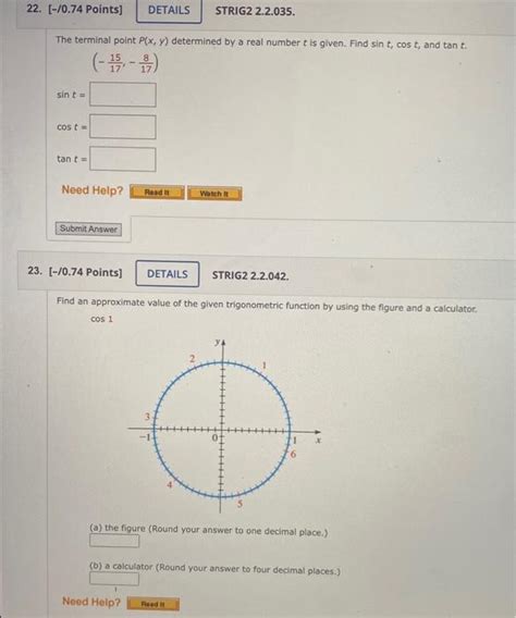 [solved] the terminal point p x y determined by a