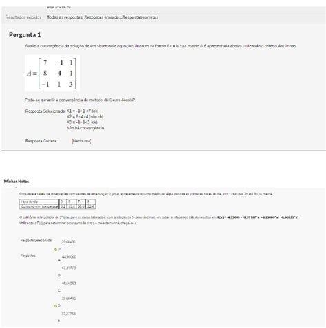 Gabarito Calculo Computacional Cálculo Numérico Computacional