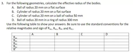 3 For The Following Geometries Calculate The Chegg Com