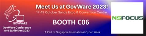 Unlocking The Future Of Cybersecurity Meet Us At Govware 2023