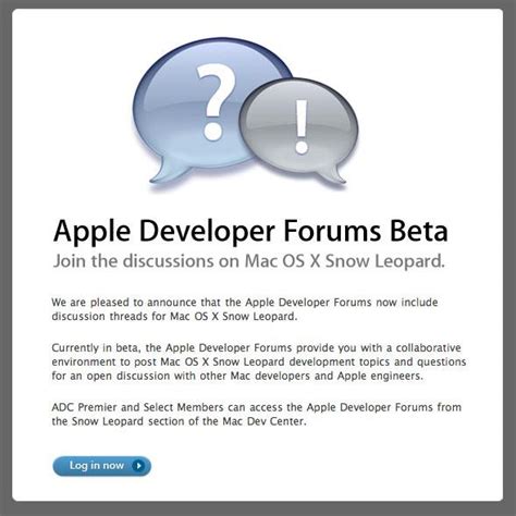 Apple Opens Developer Forums To Snow Leopard Discussion AppleInsider