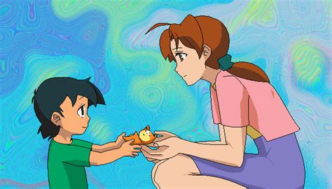 Ash And Delia To Make Him Feel Better By Surferoftheweb On Deviantart