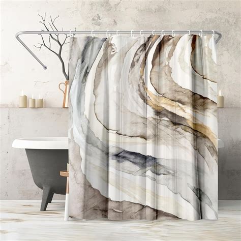 Americanflat 71x74 Abstract Shower Curtain 100 Polyester Shower