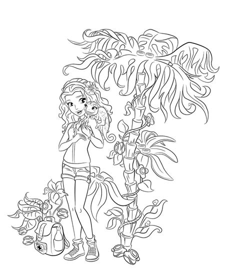 Lego Friends Tegninger Til Farvelægning Farvelegningcom