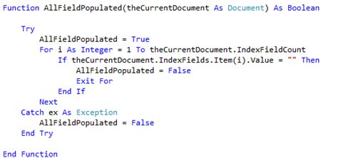 Kofax Scripts Conditional Validation