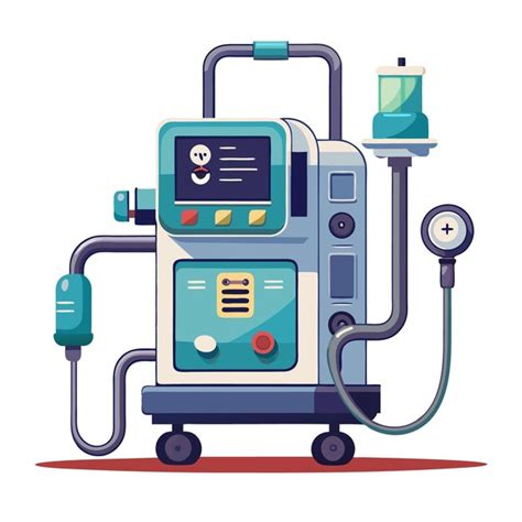 Medical Ventilator Machine Vector Premium Ai Generated Vector