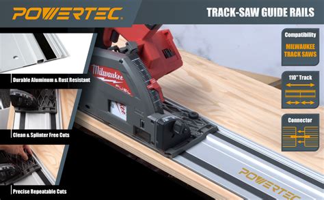 71870 Track Saw Guide Rail for Milwaukee Track Saws, 55” Guide | For ...