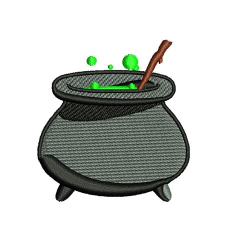 Halloween Cauldren Logo Embroidery Design At E4bigs